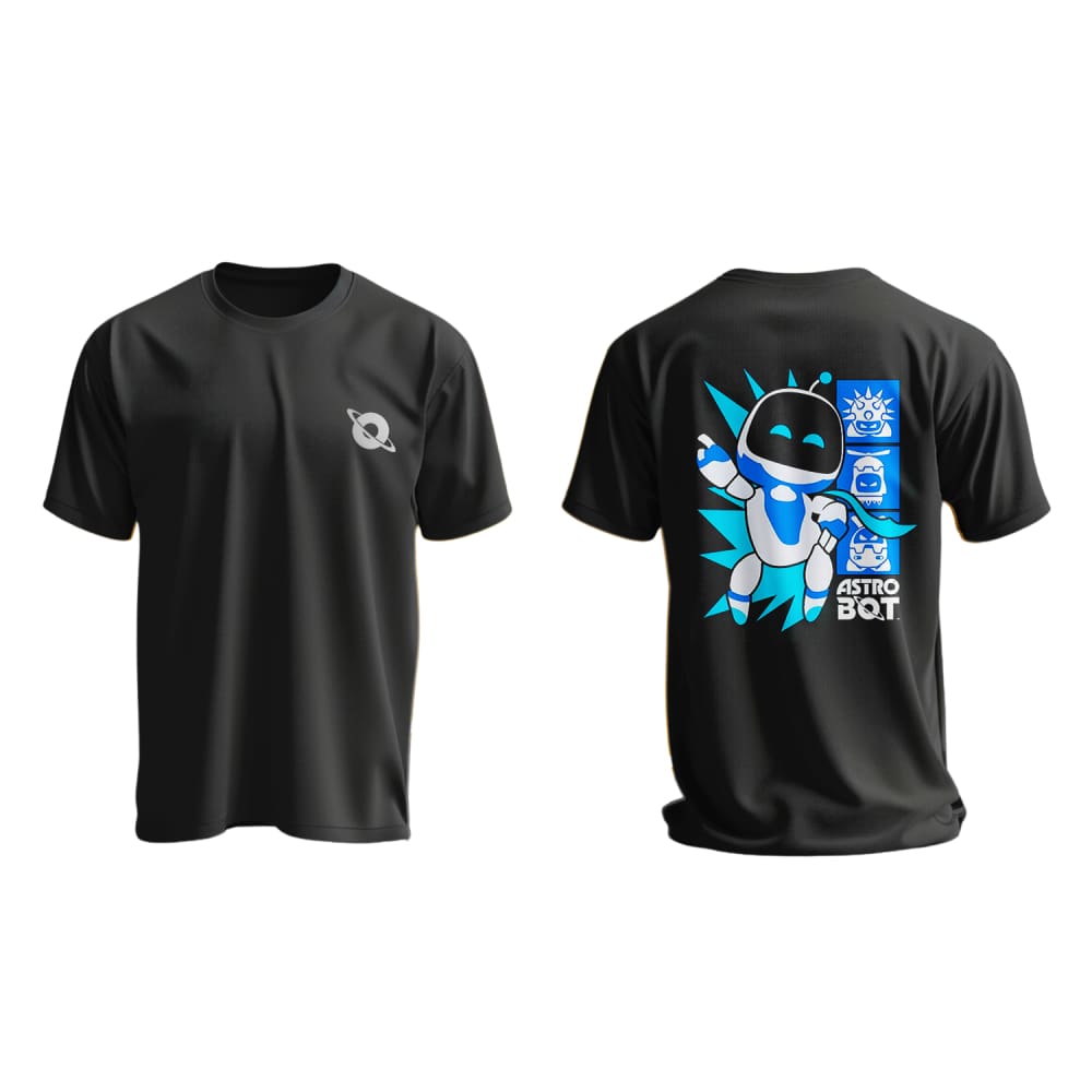 Buy Astro Bot Shirt Artwork 1 - Black in Egypt | Shamy Stores