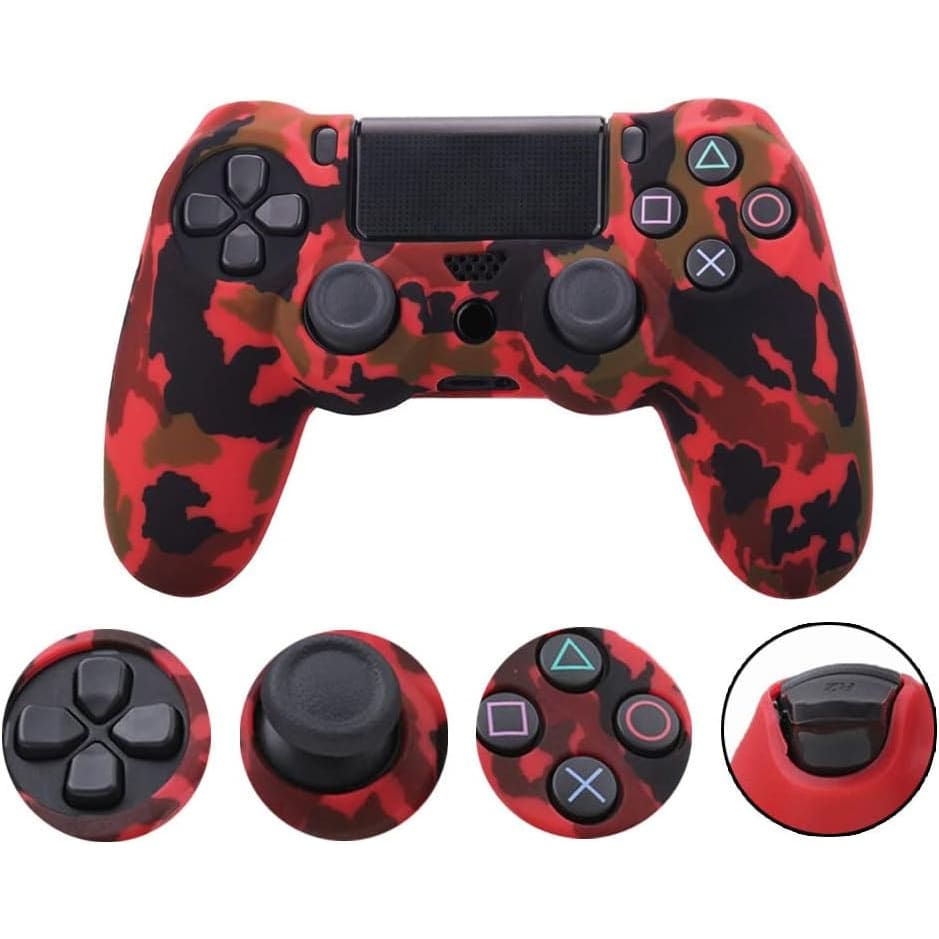 Buy PS4 Silicone Skin Protector with 2 Color Grips in Egypt | Shamy Stores