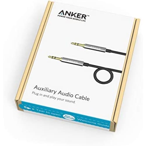 Buy Anker AUX 3.5 mm Male To Male Audio Cable in Egypt | Shamy Stores