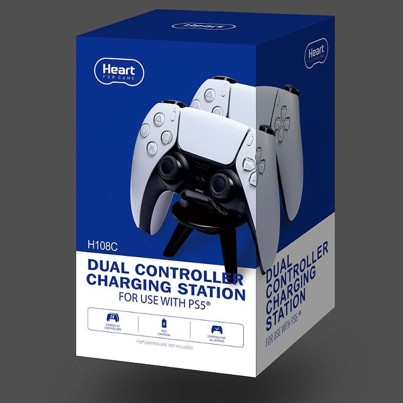 Buy Heart For Game Wireless Controller Dual Charger for PS5 Controllers ...