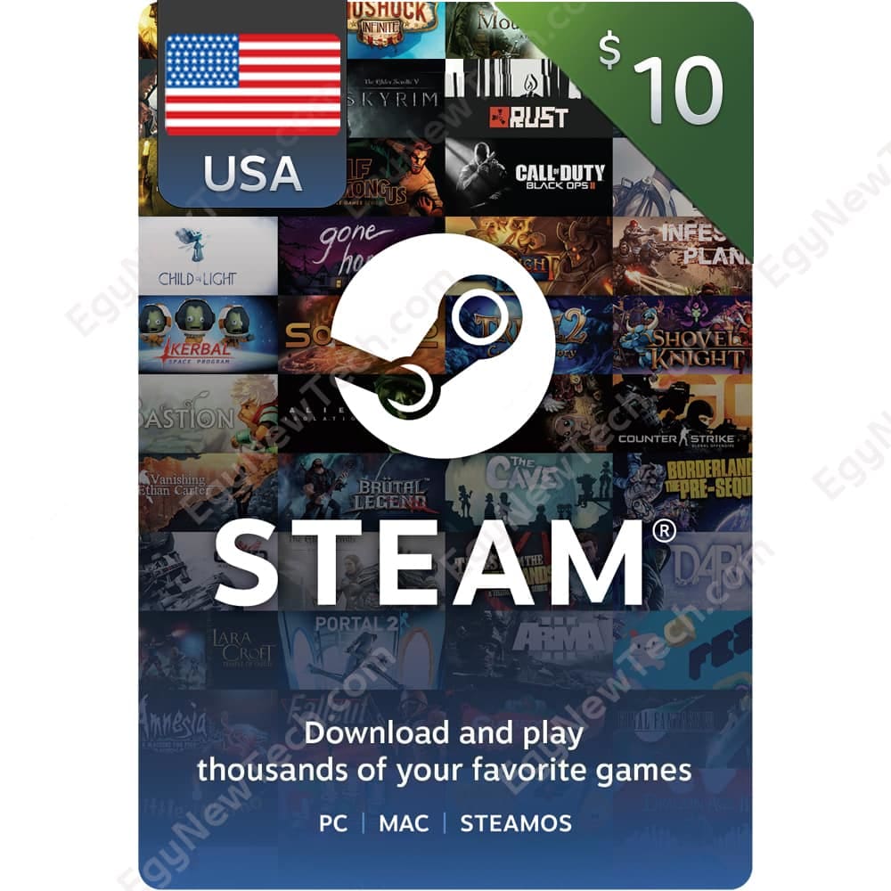 Buy Steam Gift Card 10$ USA in Egypt | Shamy Stores